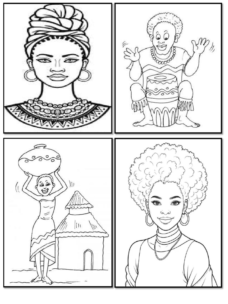 Afro para Pintar | PDF