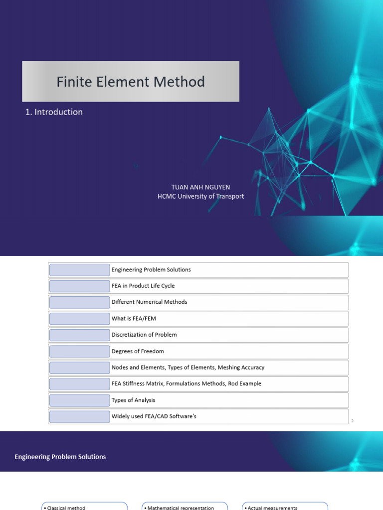 Finite Element Method Bai 1 | PDF | Finite Element Method | Computational Fluid Dynamics