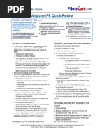 IFR Cheat Sheet | PDF | Instrument Flight Rules | Transponder (Aeronautics)