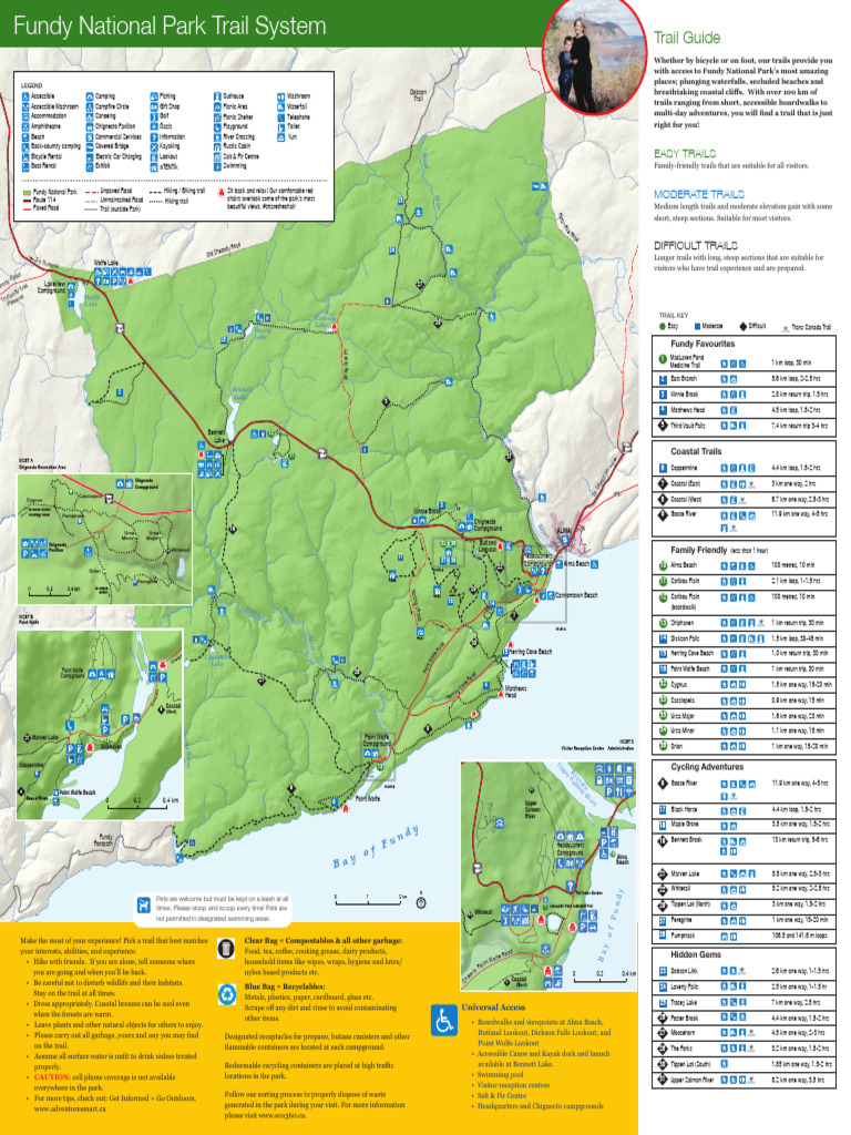 Fundy National Park Trail Guide | PDF | Trail | Adventure Travel