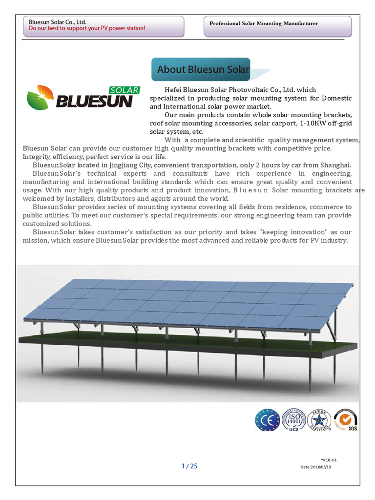 BLUESUN Solar Catalog-En - 021 | PDF | Solar Power | Sustainable Energy