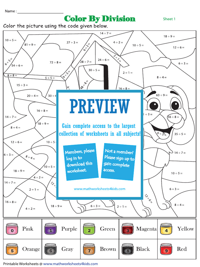 Color by Division 1 | PDF