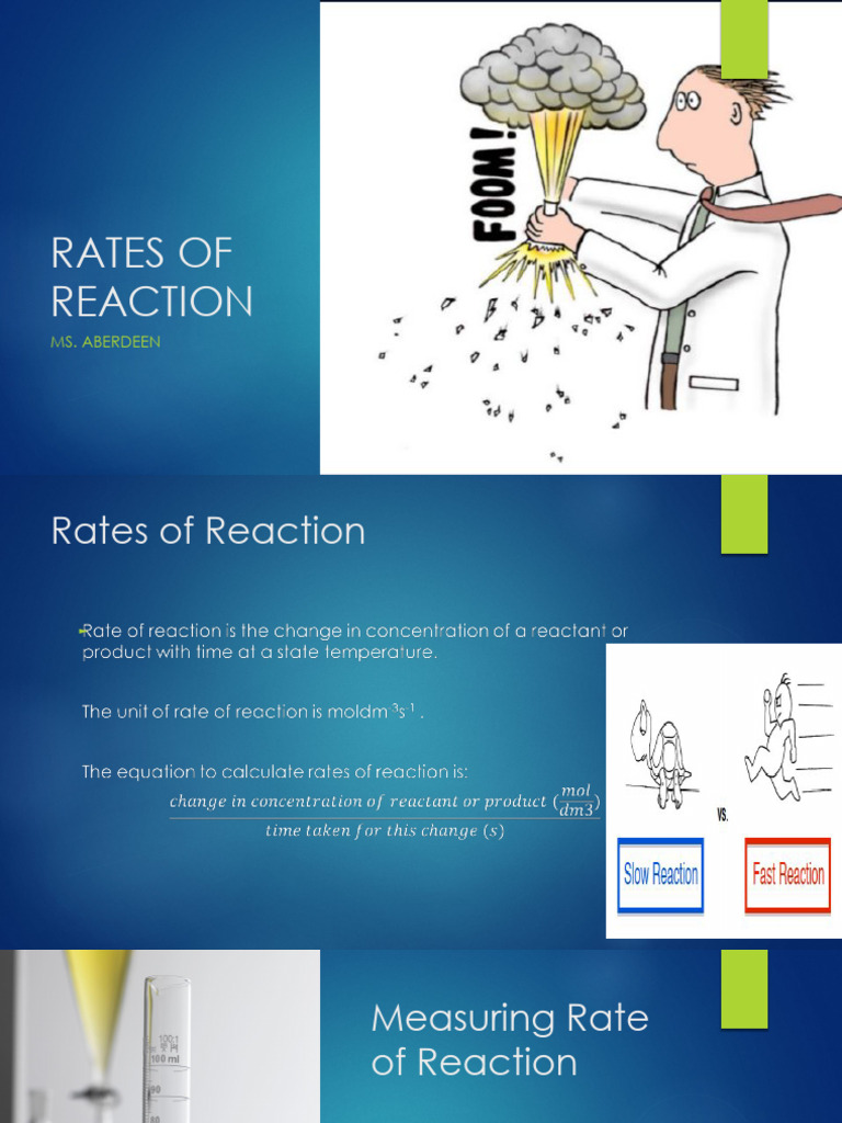 Rates of Reaction Powerpoint | PDF