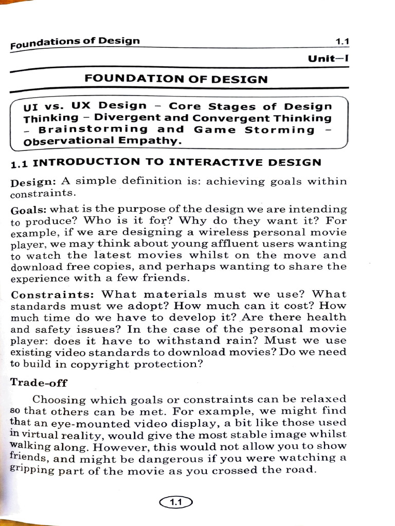 Ui and Ux Design Unit-1 | PDF