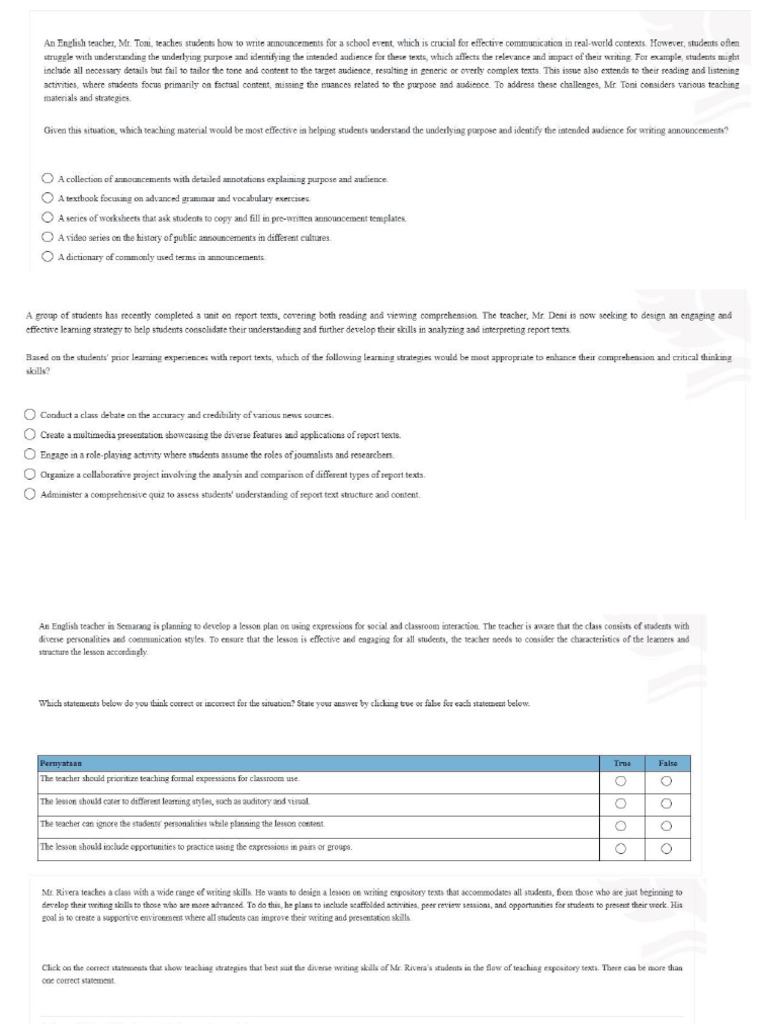 Soal Tryout Bu Au | PDF