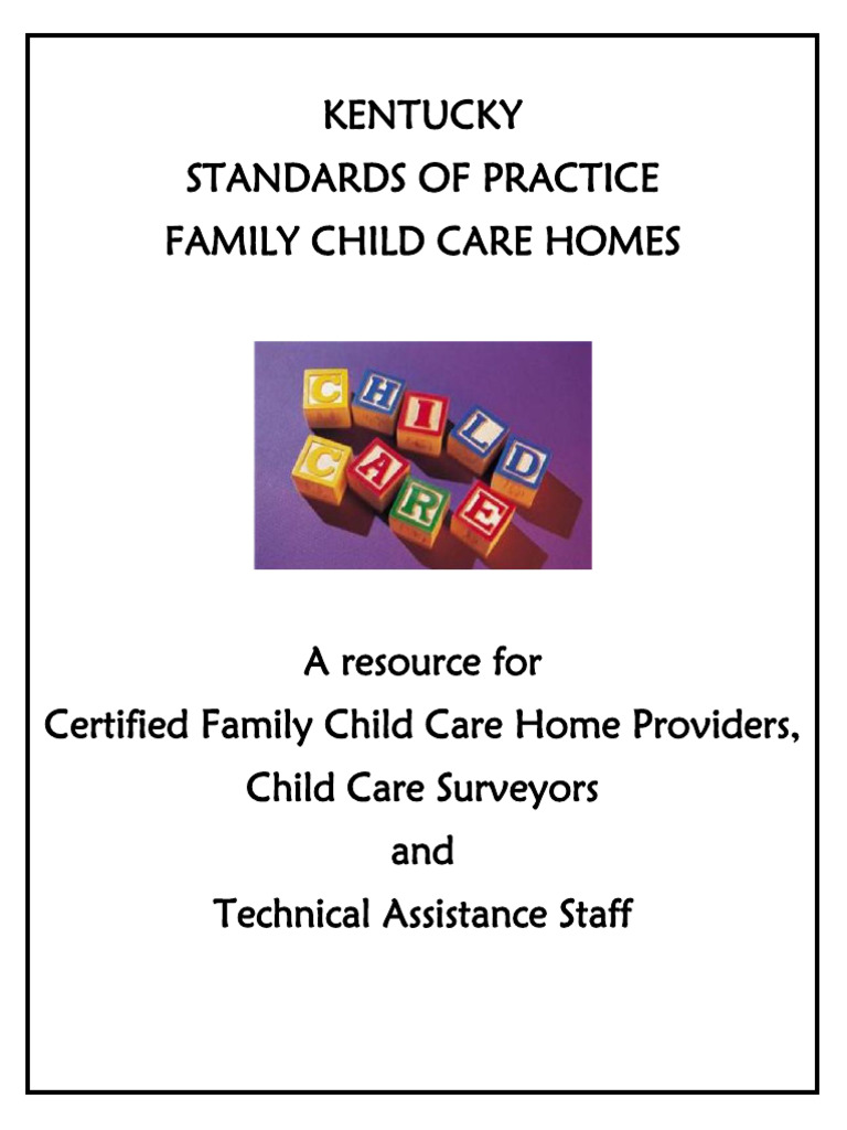 Kentucky Child Care Standards of Practice Certified Providers | PDF ...