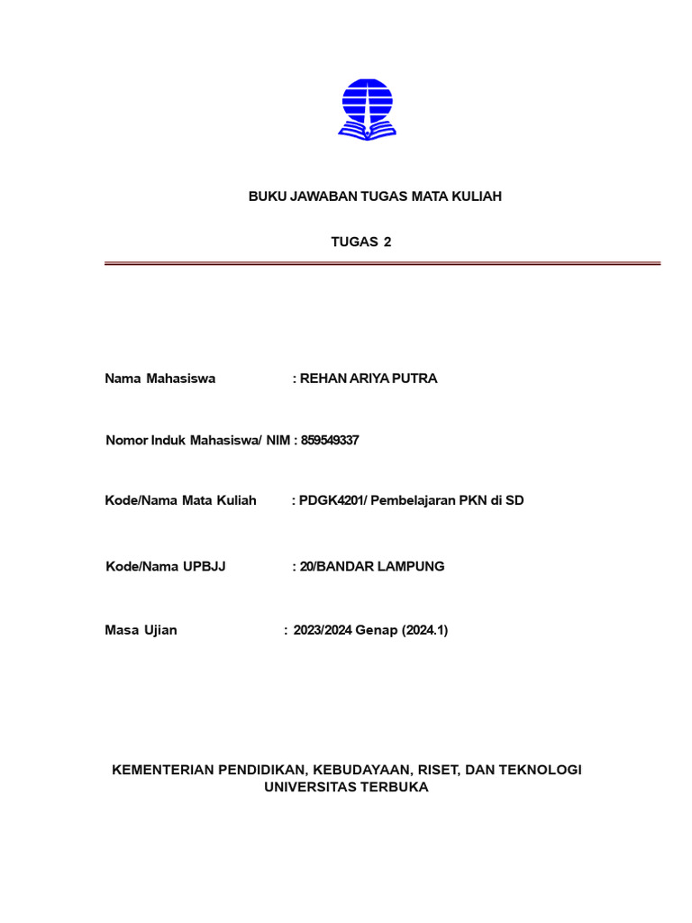 Tugas 2 PKN | PDF | Ilmu Sosial | Hukum