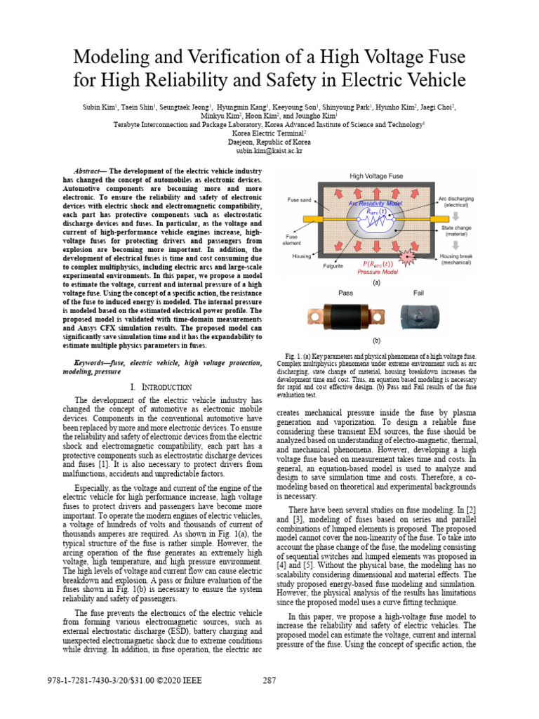 S Kim - Modeling and Verification of A High Voltage Fuse For High Reliability and Safty in ...