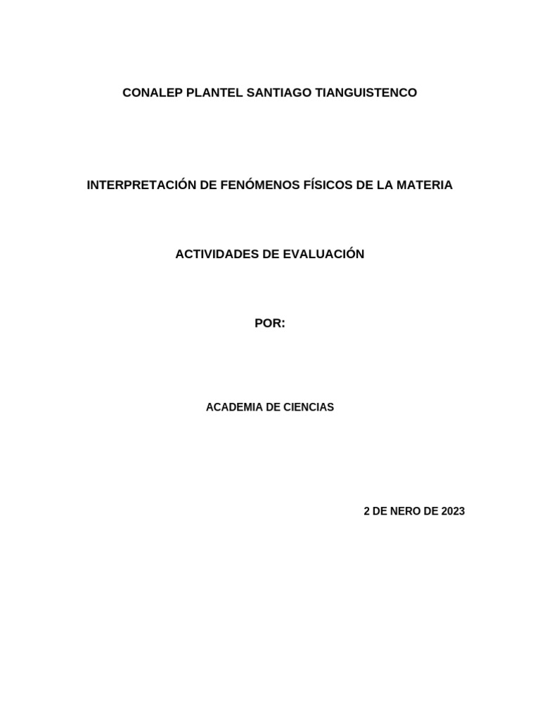 Actividad de Evaluacion de Ifim | PDF | Fuerza | Ensayos