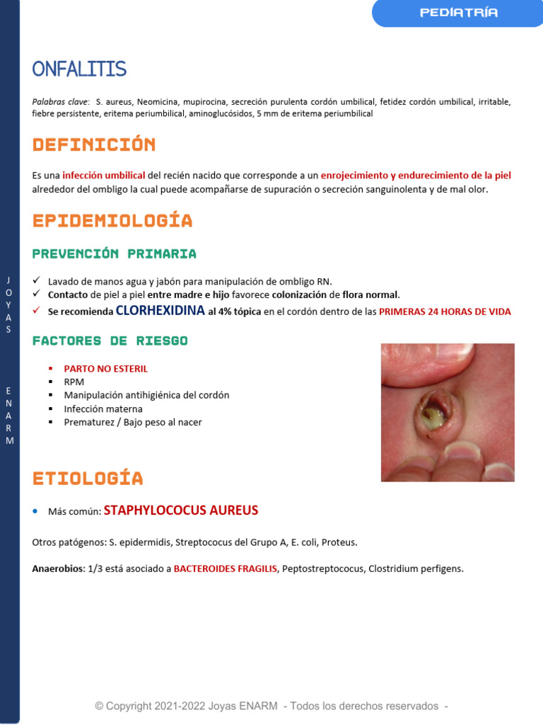 Onfalitis | PDF | Microbiología | Medicina CLINICA