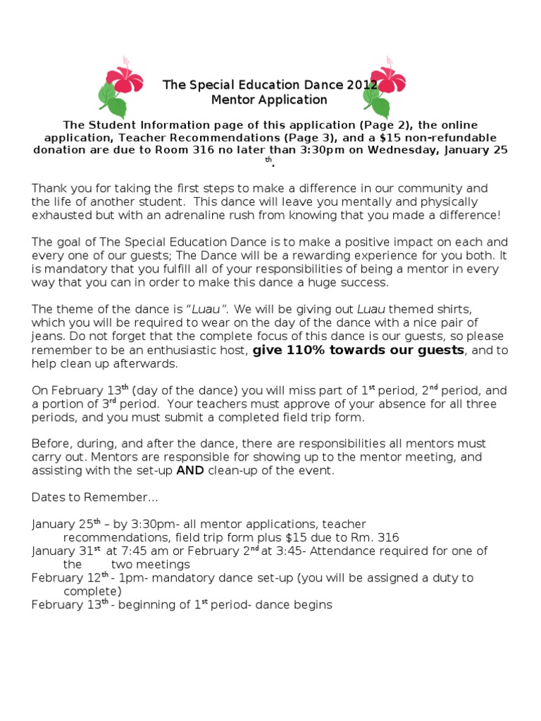 The Dance Application 2012 | PDF | Cognition | Behavior Modification