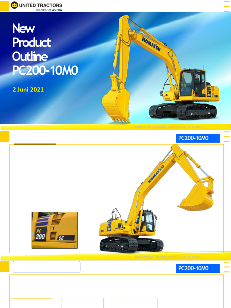 Materi Komatsu PC200-10M0 CE | PDF | Mechanical Engineering