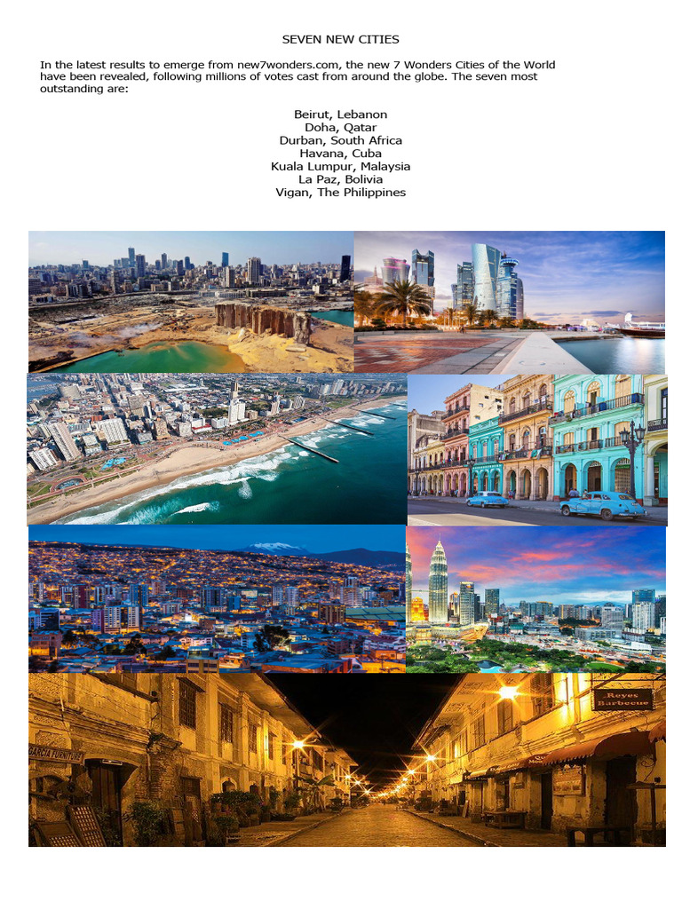 Seven New Cities | PDF | Doha | Durban