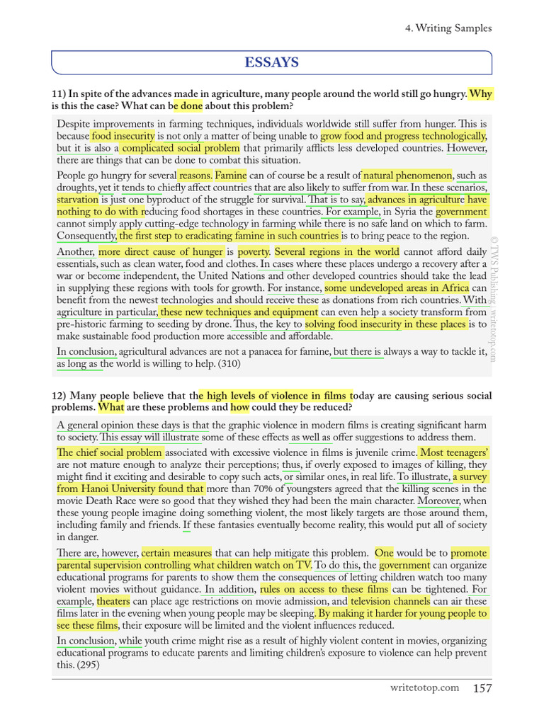 task2范文 | PDF | Meat | Teachers