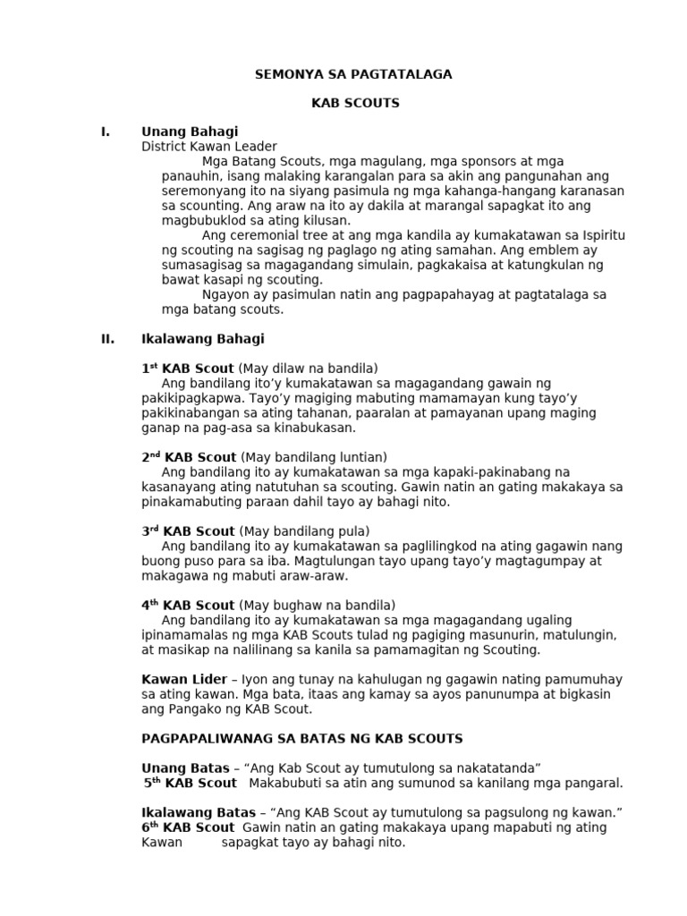 Seremonya Sa Pagtatalaga Investiture | PDF