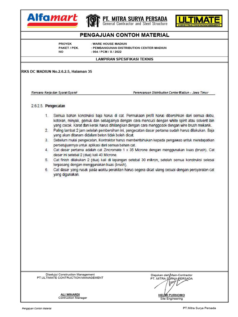 2 Approval Material | PDF