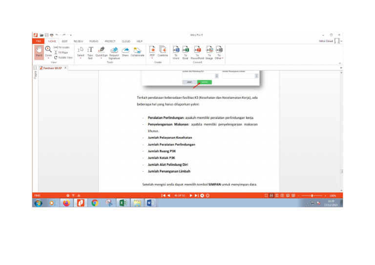Format Laporan P2k3 Pdf