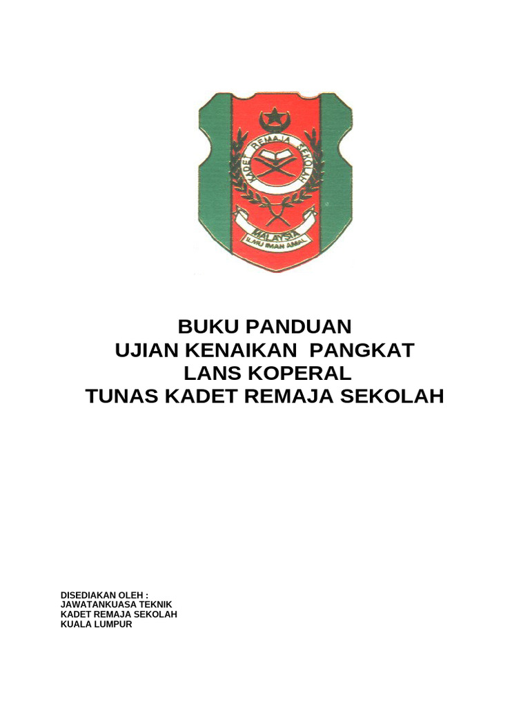 Panduan Ujian Kenaikan Pangkat LKPL TKRS | PDF