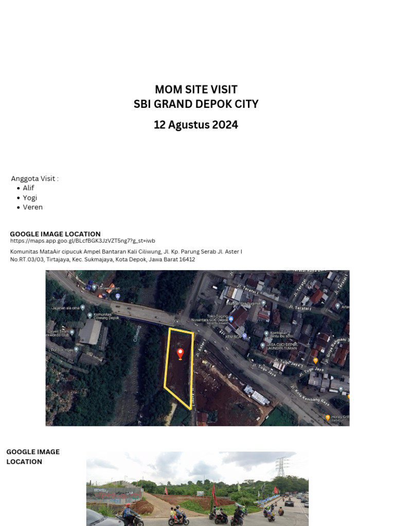 Site Visit - Depok GDC | PDF | Griya & Taman | Teknologi & Rekayasa