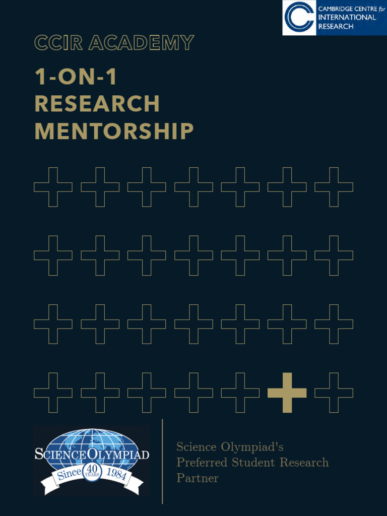 CCIR Academy: 1-on-1 Research Mentorship | PDF | Mentorship ...