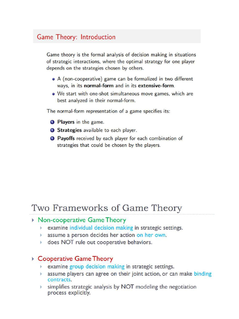 Introduction of Game Theory | PDF | Quantitative Research | Game Theory