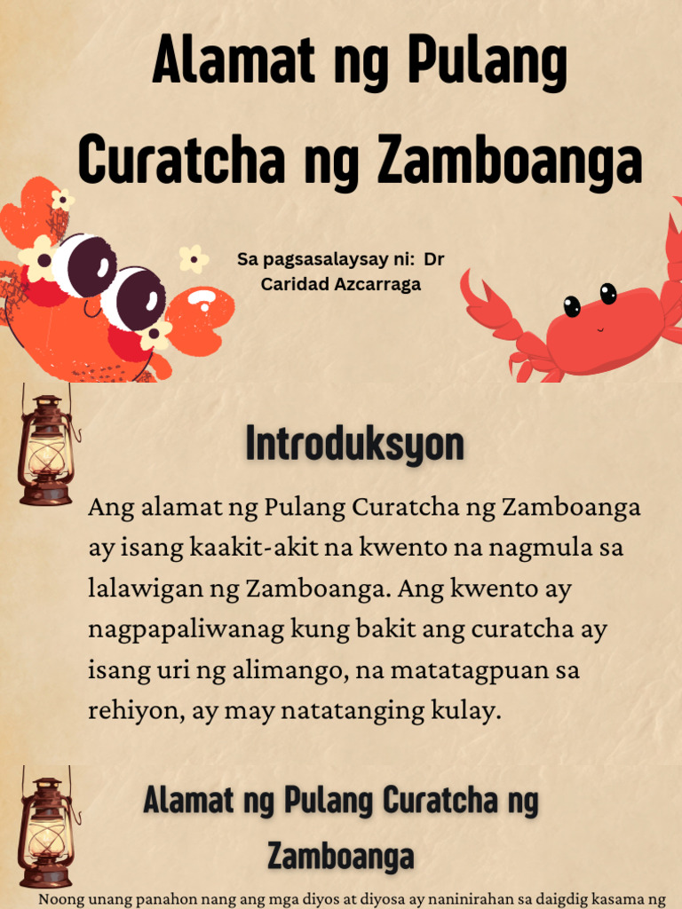 Ang Pulang Curatcha NG Zamboanga | PDF