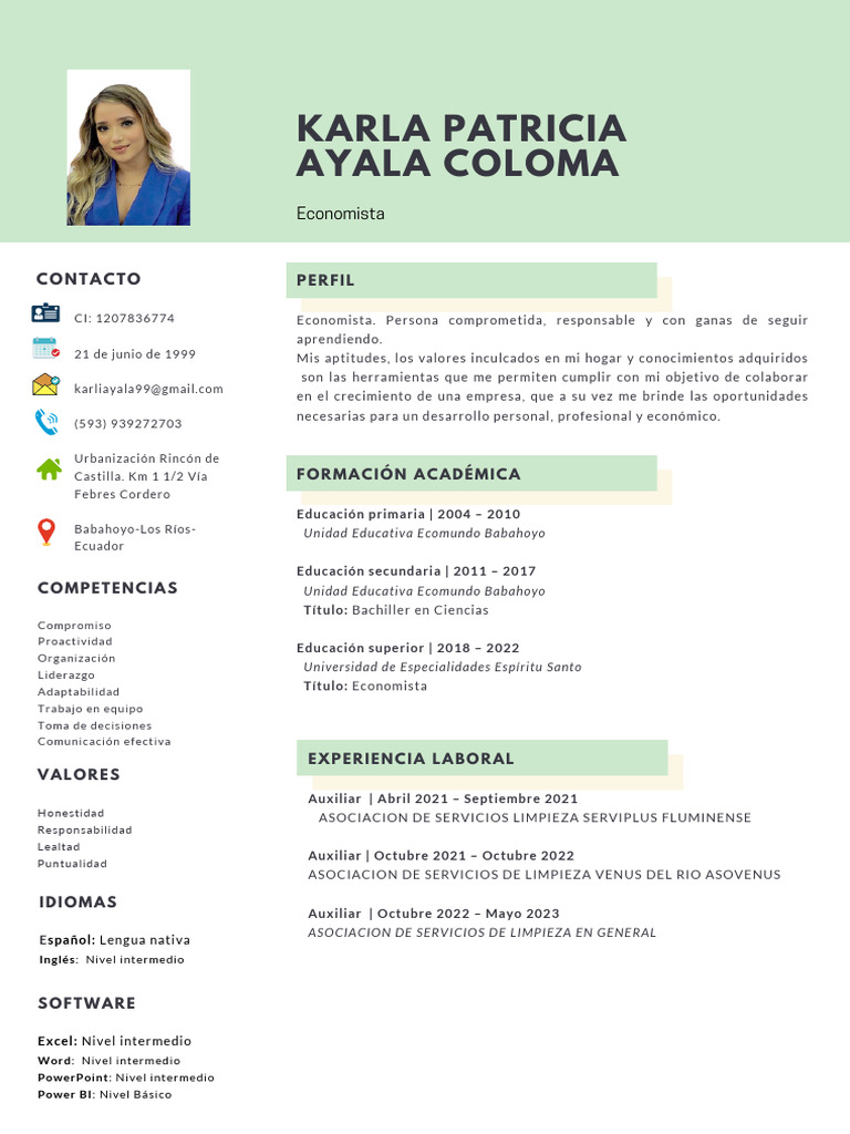 CV Karla Ayala Limp | PDF | Crecimiento personal y profesional