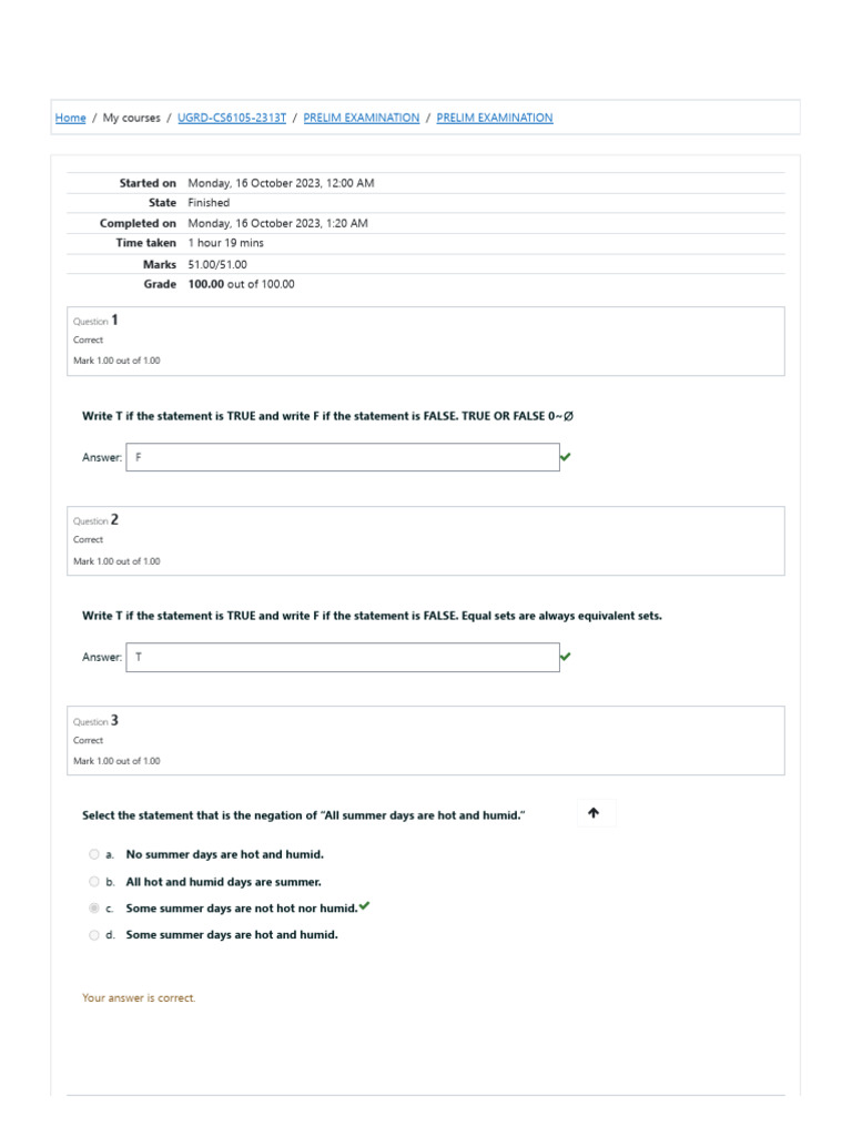 Prelim Exam | PDF | Mathematics | Mathematical Logic