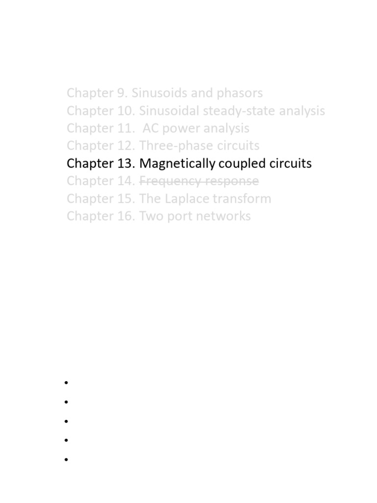 LinearCircuit2 Ch13 MagneticallyCoupled | PDF | Inductance | Electrical Engineering