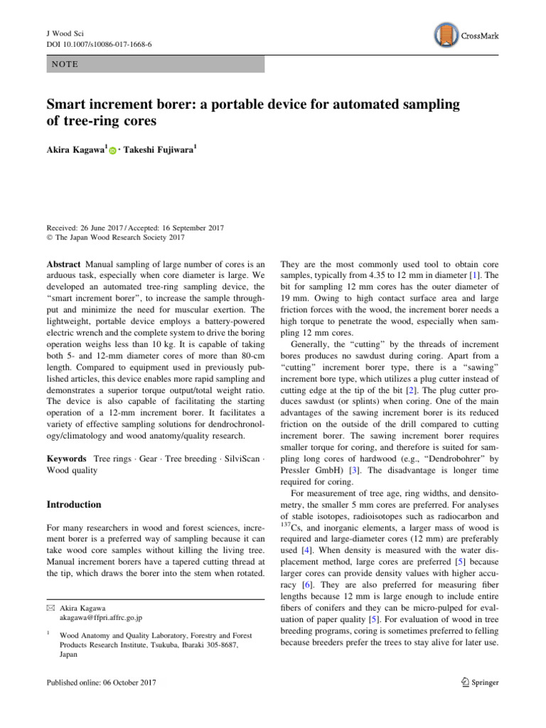 Kagawa 2017 Smart Increment Borer | PDF | Gear