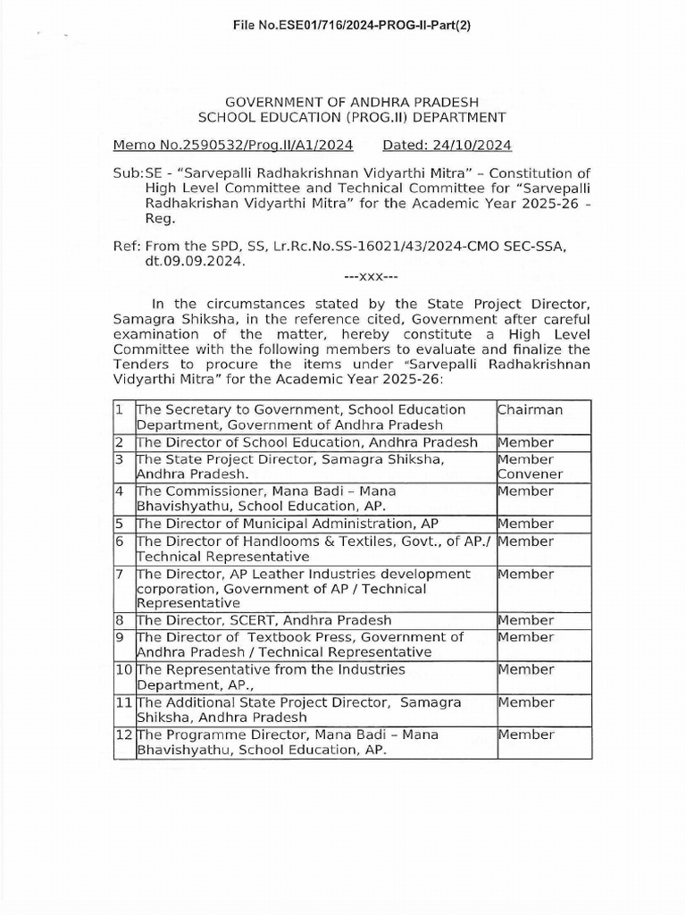 HLC & TLC Govt Memo | PDF