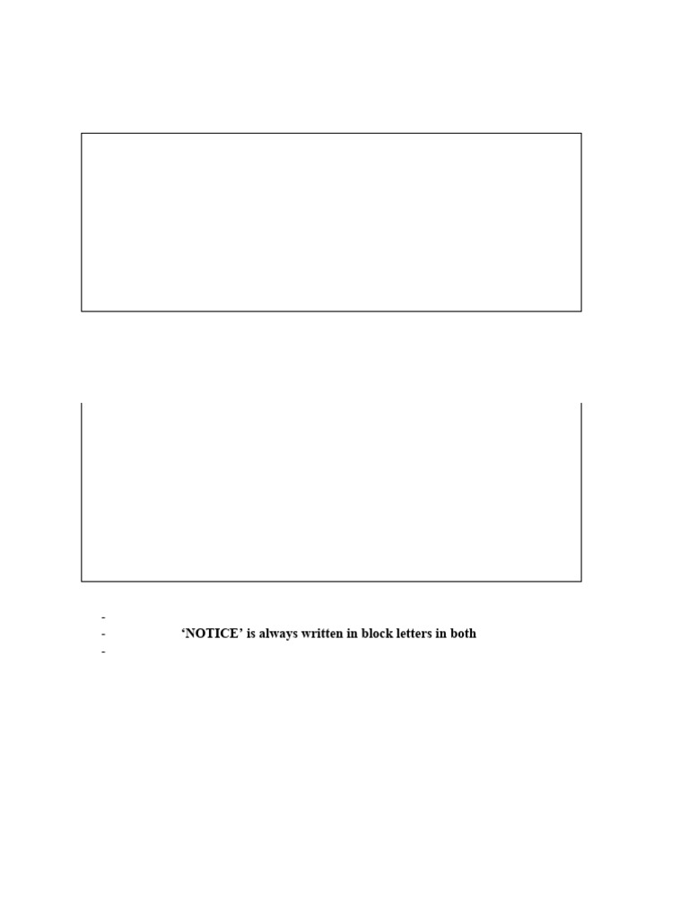 1330471105-Format For Notice Writing | PDF