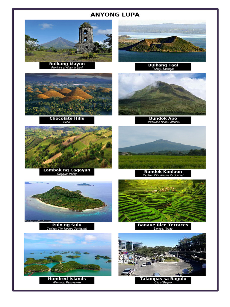 Anyong Lupa Sa Pilipinas MGA ANYONG LUPA Kapatagan Plain Ppt