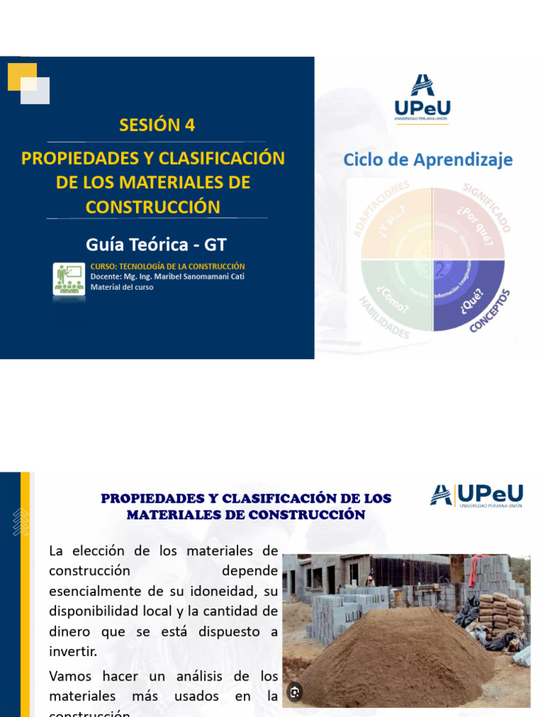 U1 - s4 - GT - Propiedades y Clasificación de Los Materiales de Construcción. - Ogakkvh2k0 | PDF ...