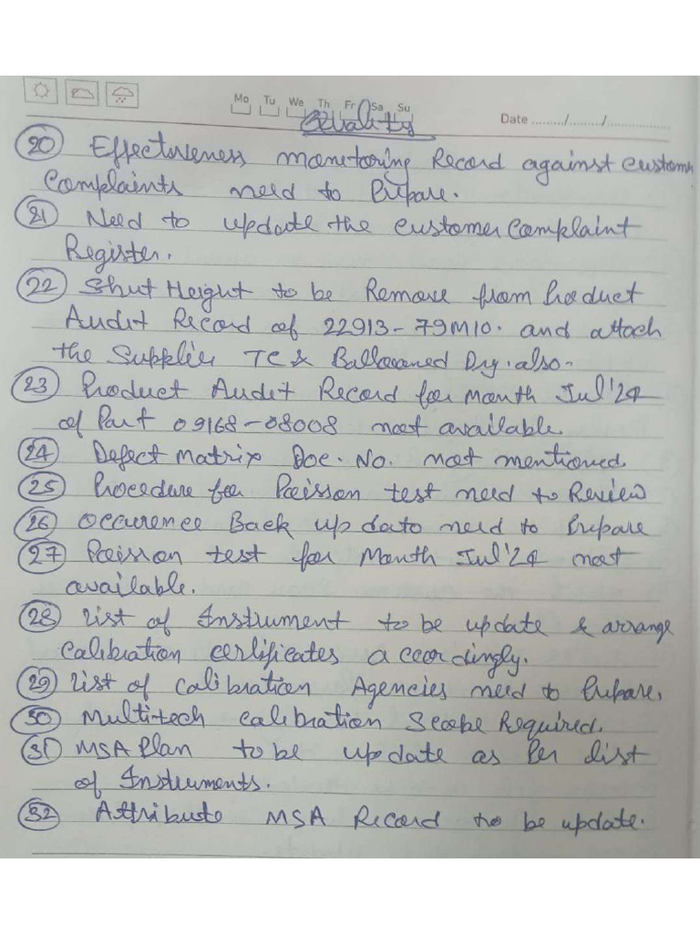 VSA Internal Audit Observations | PDF