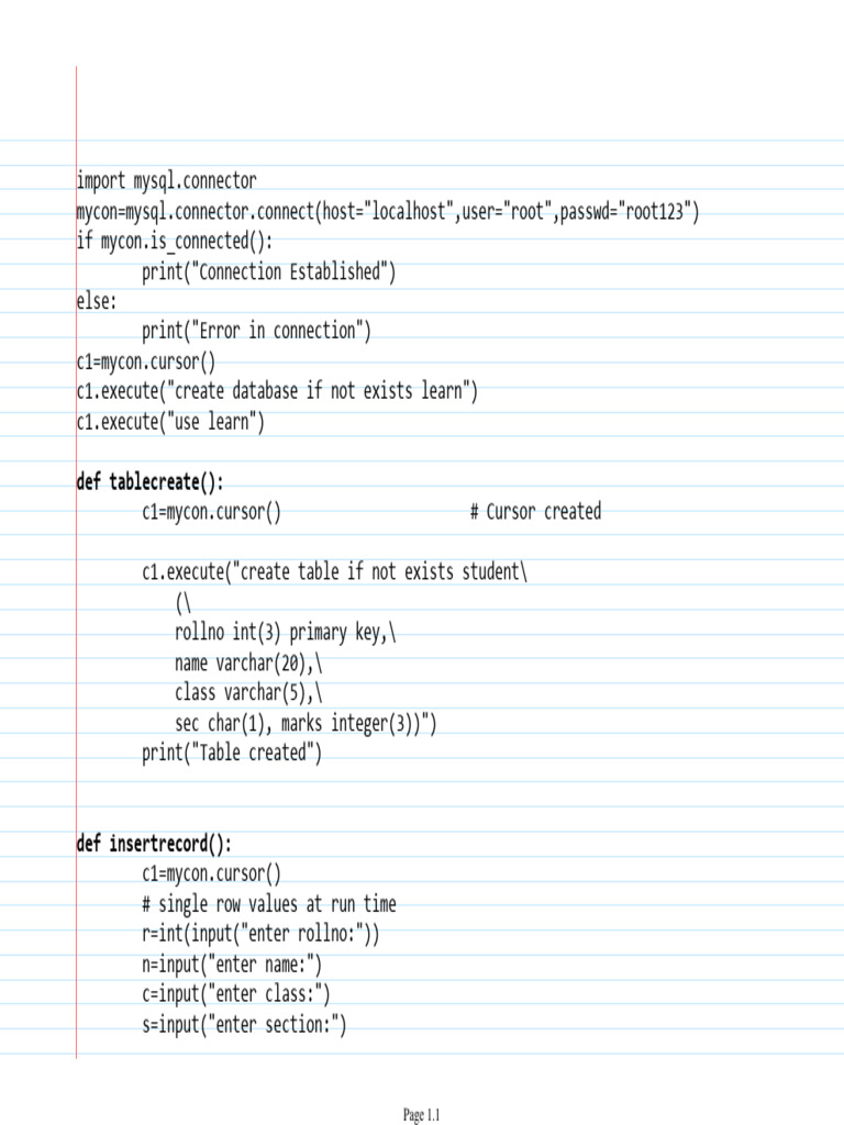 Database Connectivity Program | PDF | Sql | Data Management Software