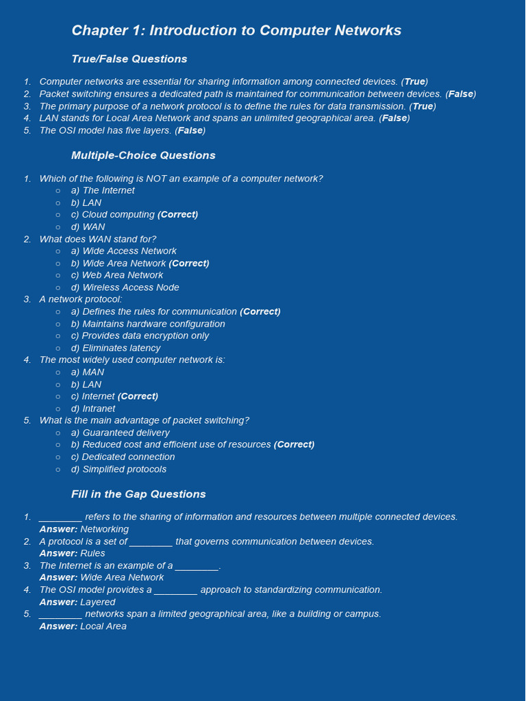 Computer Networks: Concepts and Protocols | PDF | Internet Protocols ...