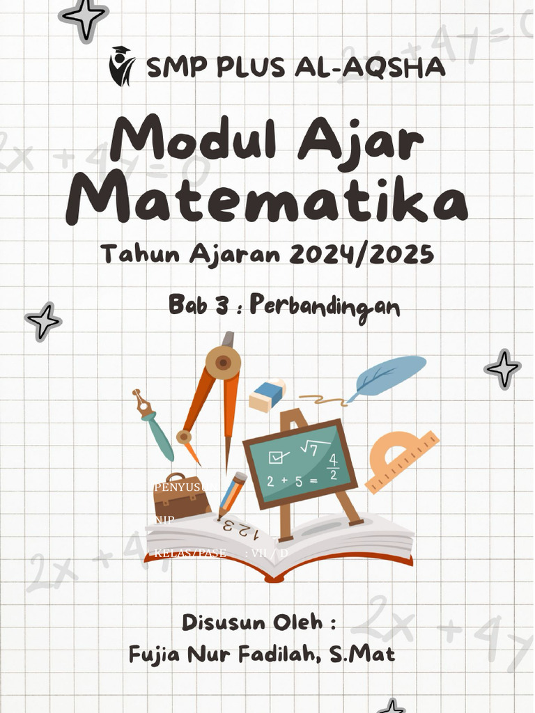 Modul Ajar Matematika Kls 7 Sem 1 - Bab III | PDF | Karier & Perkembangan | Metode & Bahan Ajar