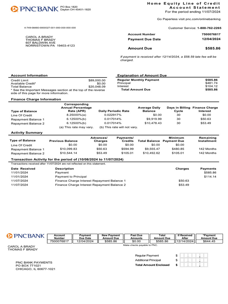 November 72024 | PDF | Cheque | Credit Card