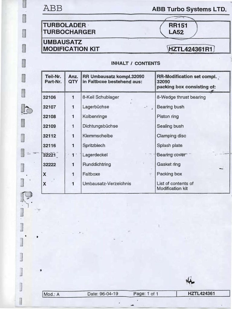 RR151 Service Book | PDF
