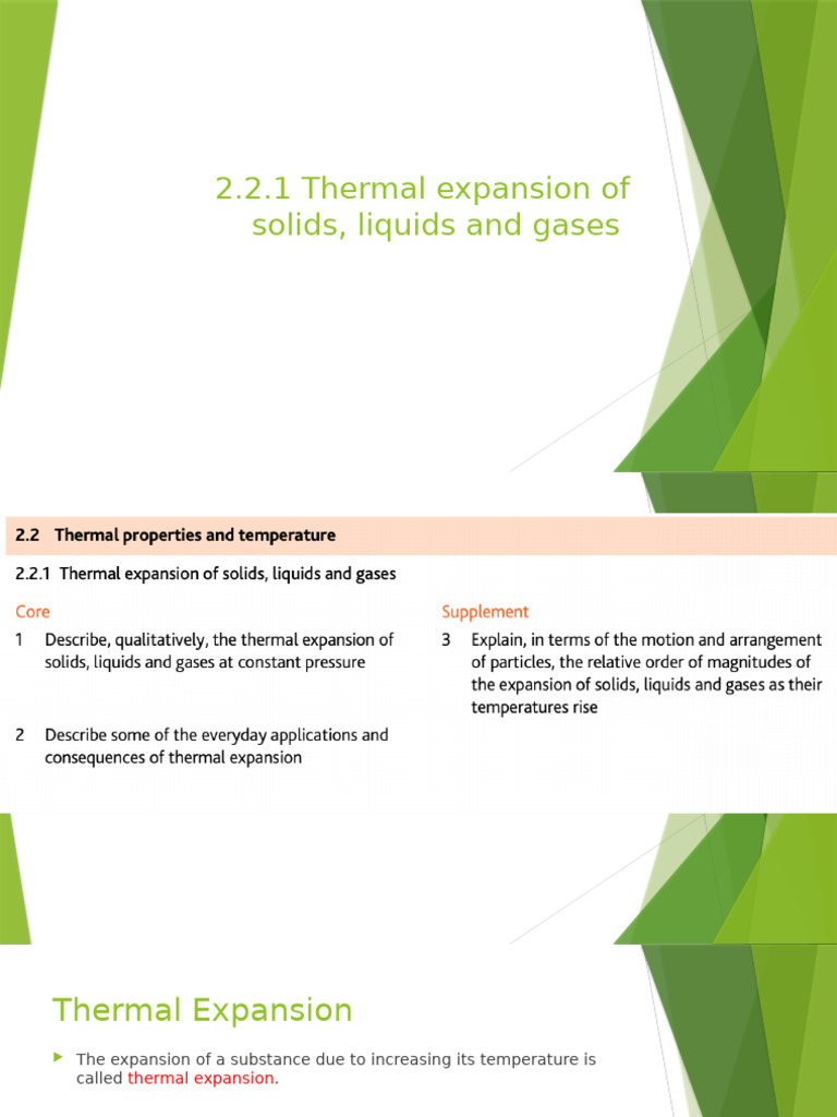 14 Thermal Expansion | PDF | Thermal Expansion | Ice