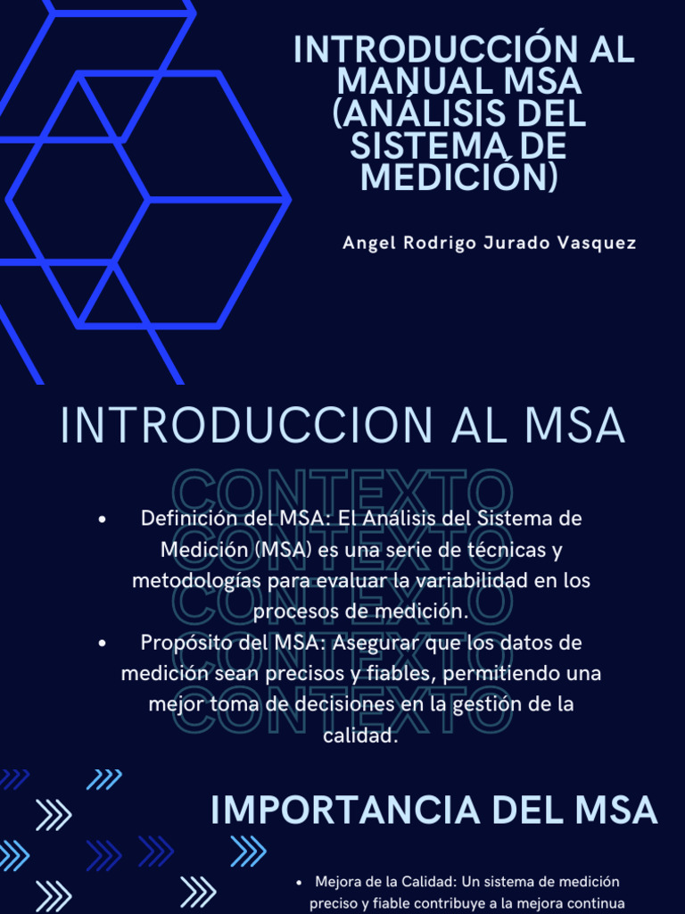 Introducción Al Manual MSA (Análisis Del Sistema de Medición) | PDF ...