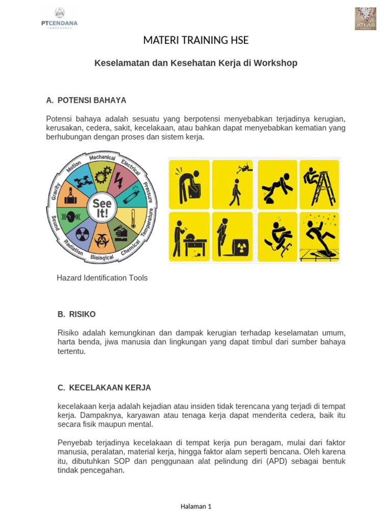 Materi Hse For Bengkel & Fiber | PDF