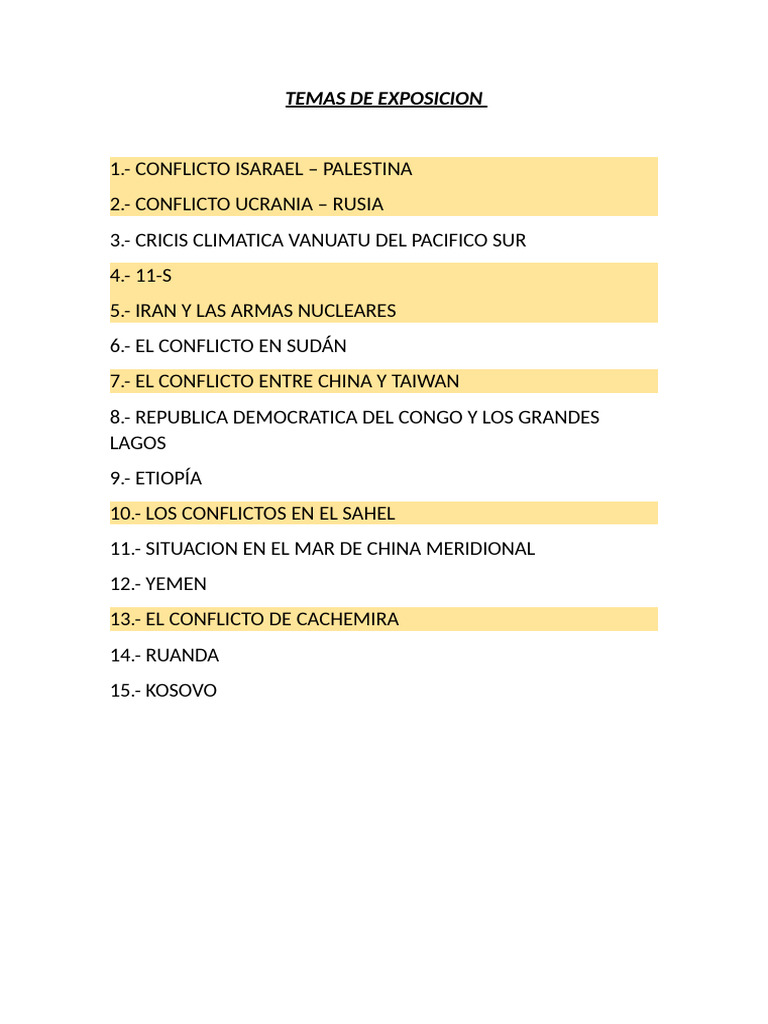 Temas de Exposicion | PDF | Ciencia y matemáticas