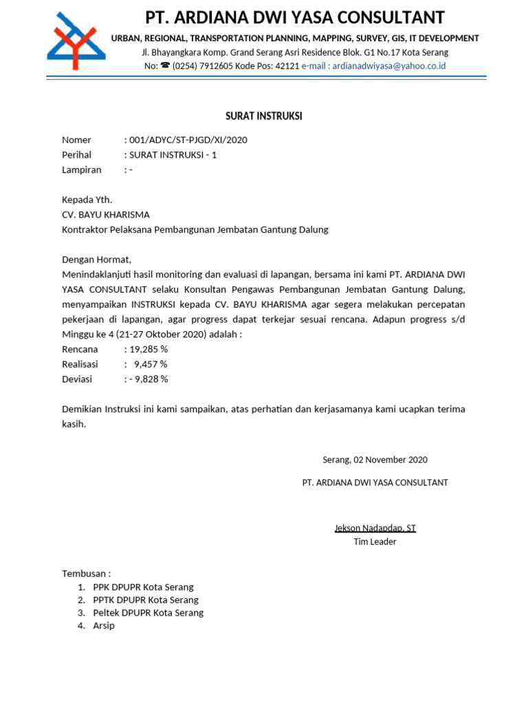 Instruksi Percepatan Proyek | PDF | Teknologi & Rekayasa