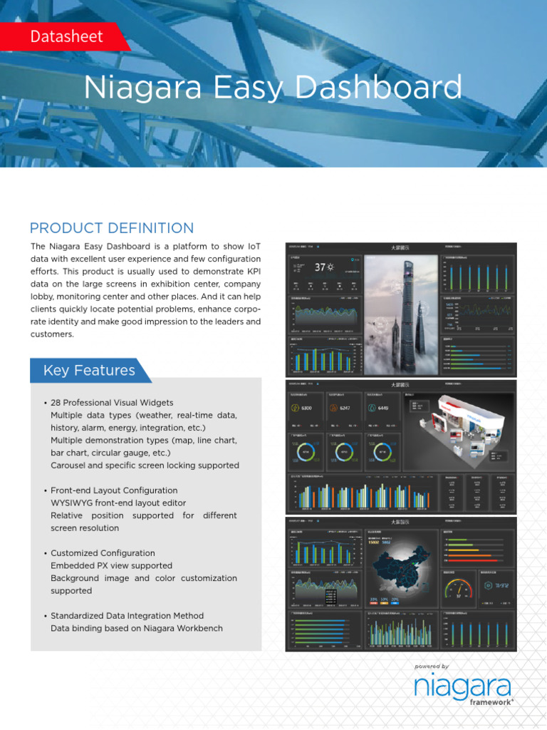 Niagara - Easy - Dashboard - Datasheet-En V1 | PDF | Display Resolution | Central Processing Unit