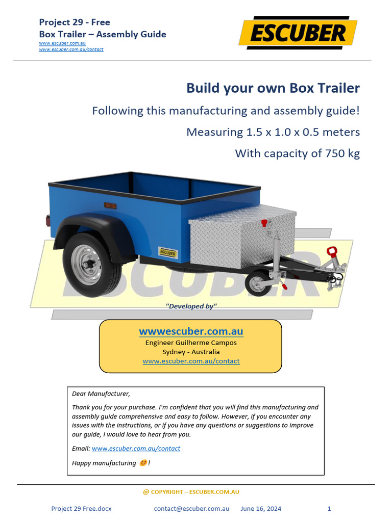 Project 29 Free | PDF | Trailer (Vehicle) | Vehicles
