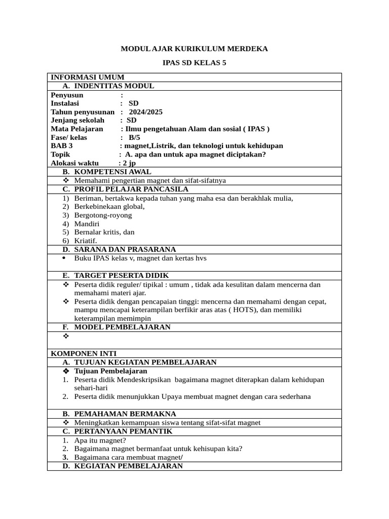 Modul Risa Unit 2 | PDF