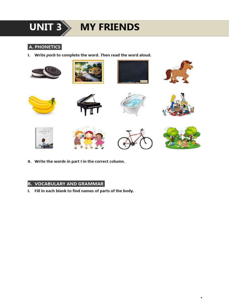 Bài Tập Tiếng Anh 6 Tập 1 - U3 and U4 | PDF | Hanoi