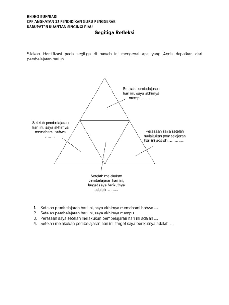 Refleksi CPP: Tujuan & Umpan Balik | PDF | Karier & Perkembangan | Pengembangan Diri